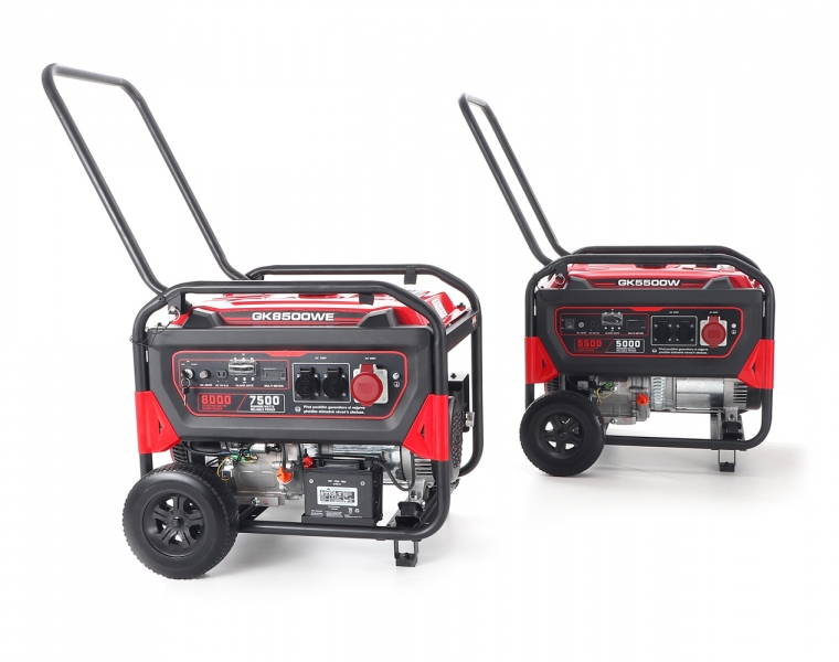 Elektrocentrála VeGA GK8500WEP s rámem + kola - elektrické startování ...